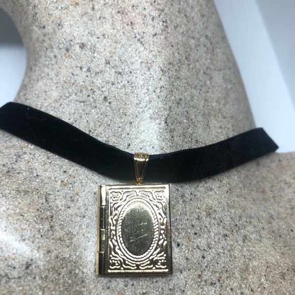 Nemesis Jewelry NYC | Jewelry | Vintage Book Locket Choker Gold Filled ...